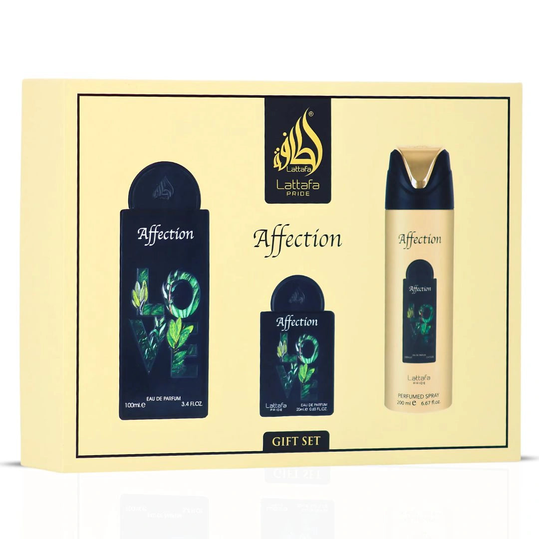Lattafa Pride Affection 3-Piece Eau de Parfum Gift Set – Intense Oud ...